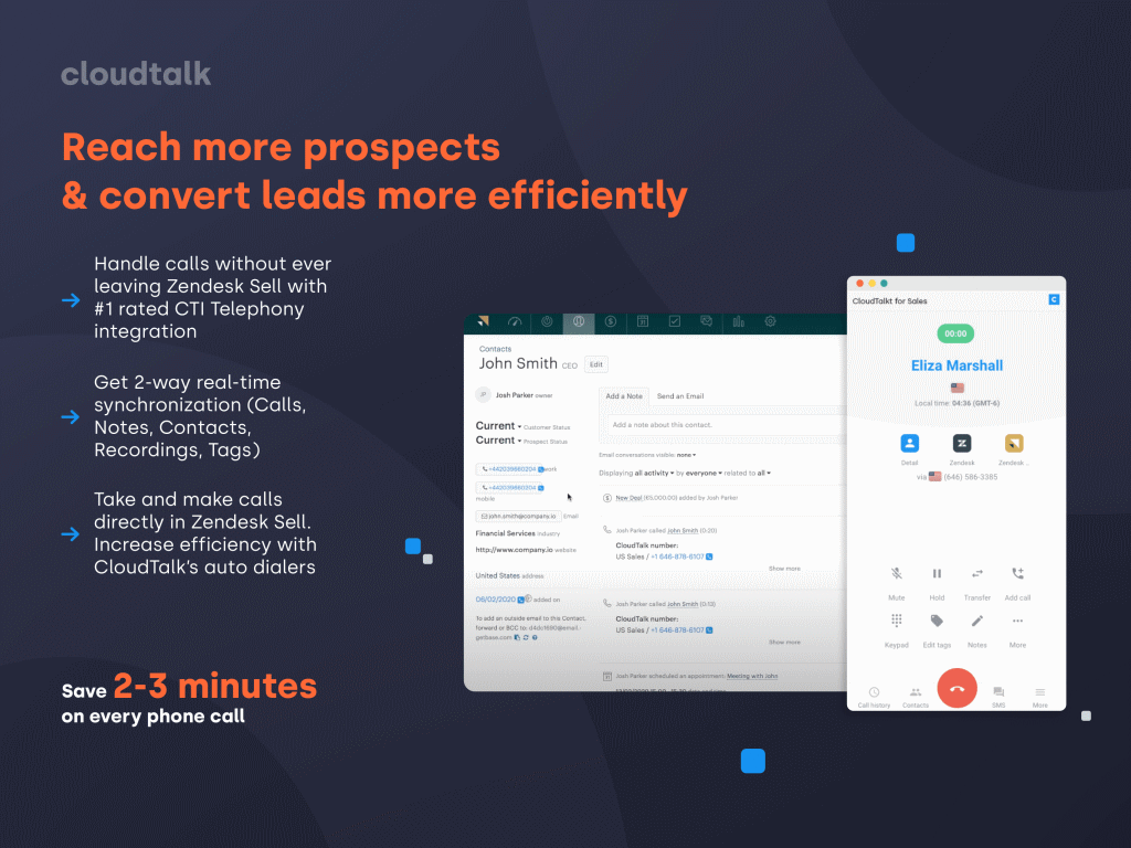 CloudTalk for Sales App Integration with Zendesk Sell